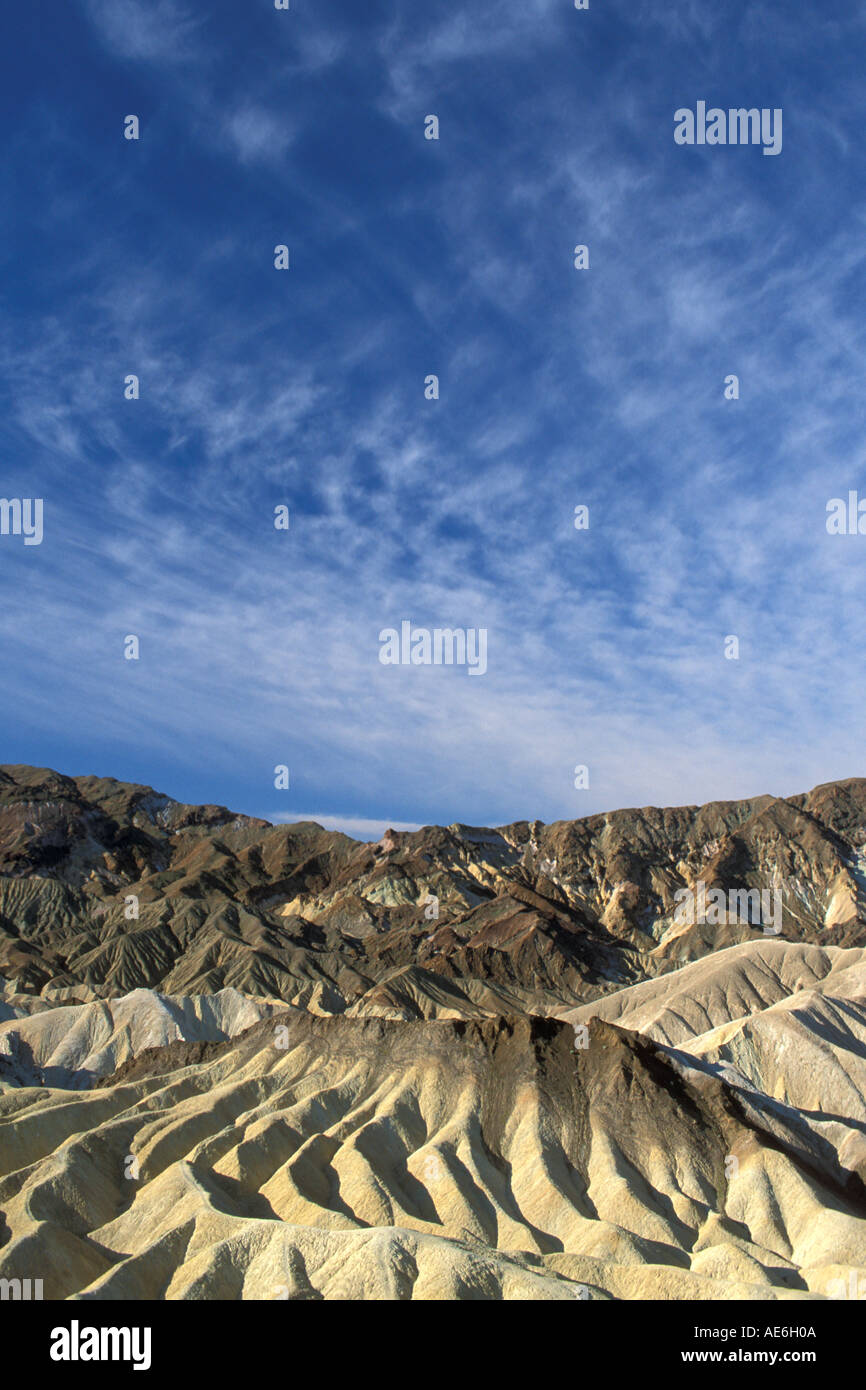Eroded hills in the Black Mountains Zabriskie Point Amargosa Range ...