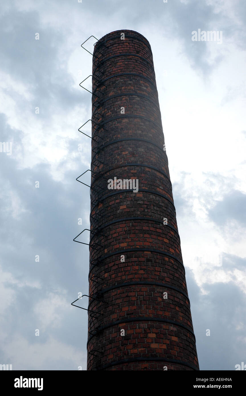 Red brick smoke-stack Stock Photo - Alamy
