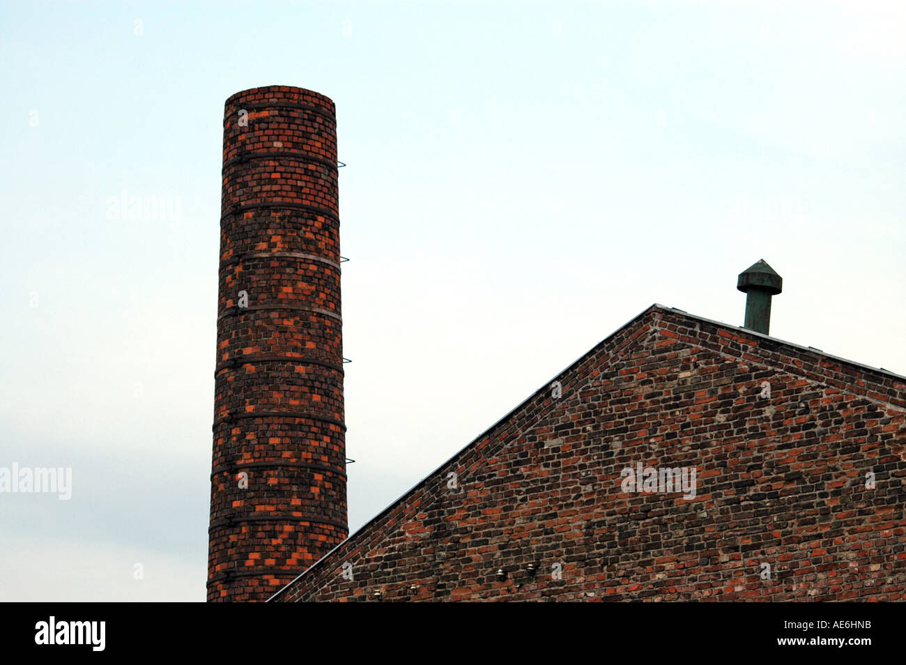 Red brick smoke-stack Stock Photo - Alamy