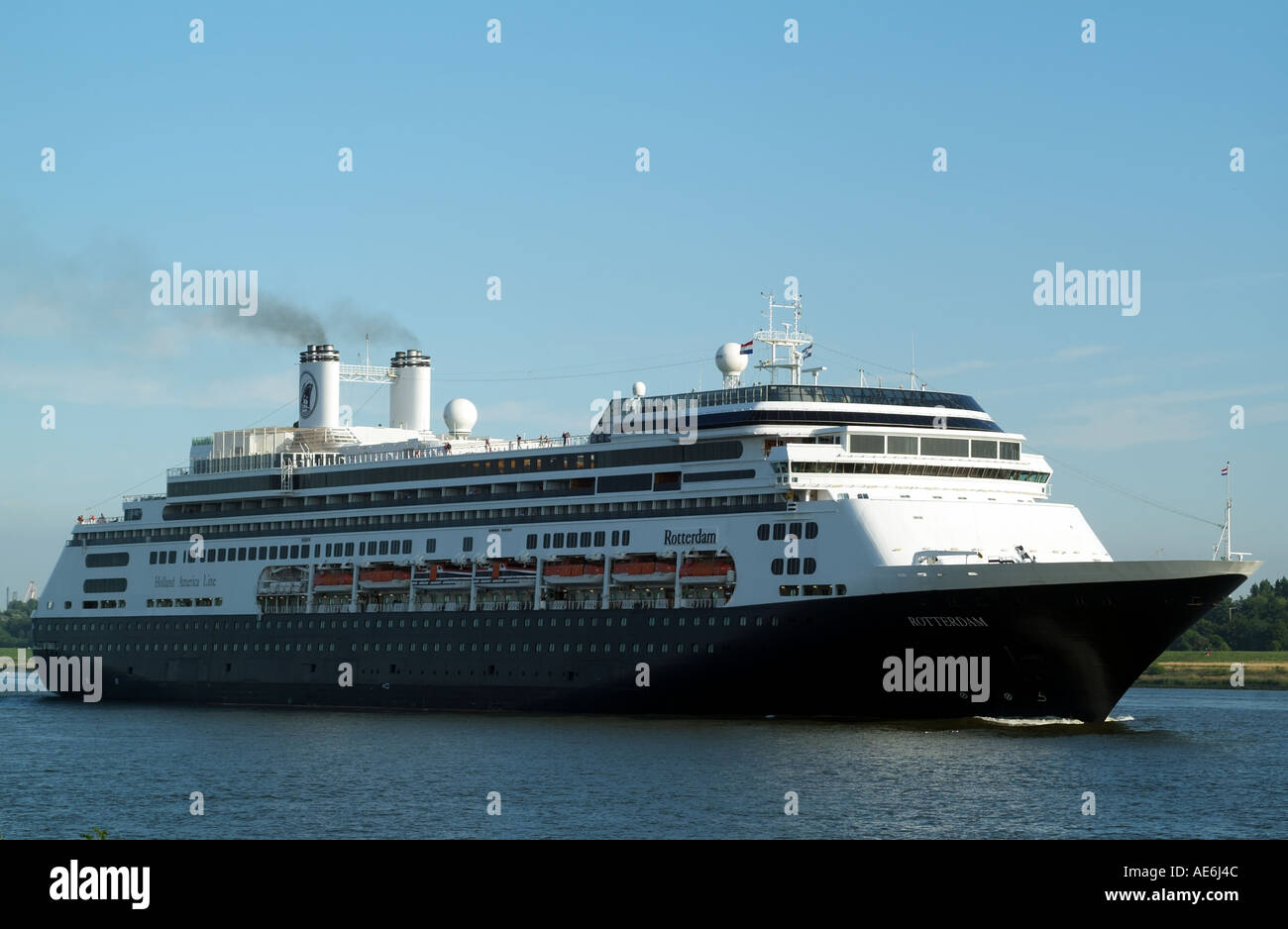 Holland America Line the cruise ship Rotterdam heading for the North ...