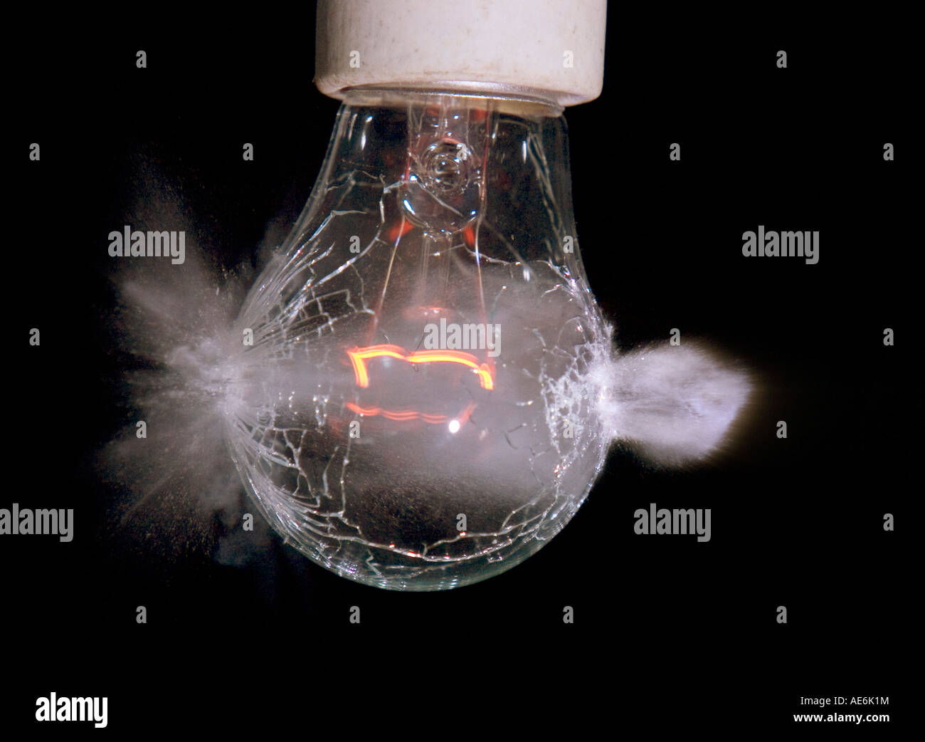 Light bulb being shot with a .22 caliber bullet Stock Photo - Alamy