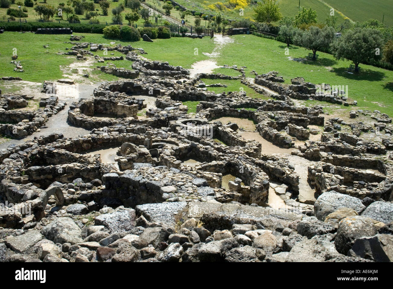 Nuraghe Su Nuraxi Sardinia Italy Stock Photo - Alamy