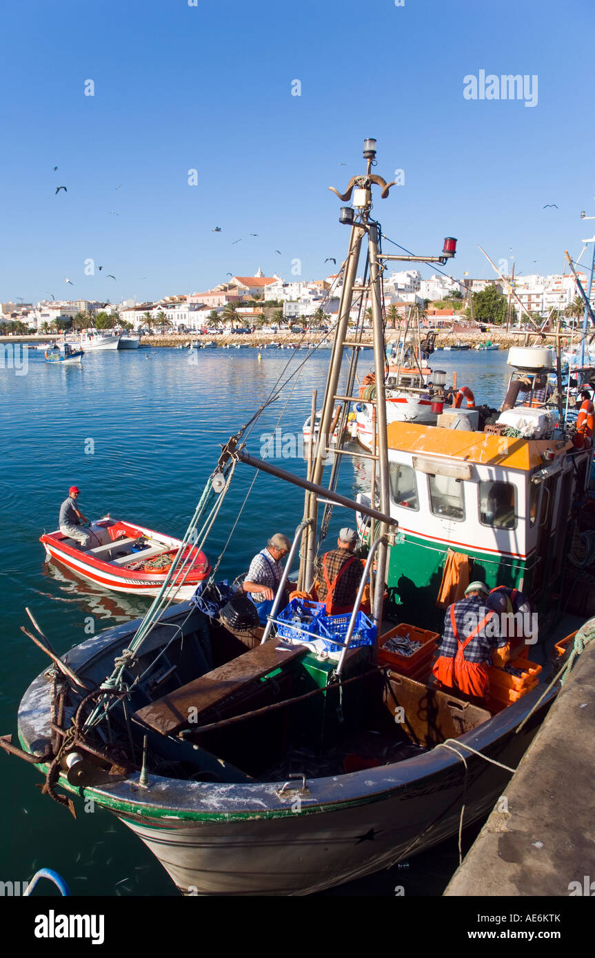 Fishing boats Lagos Algarve Portugal Stock Photo - Alamy