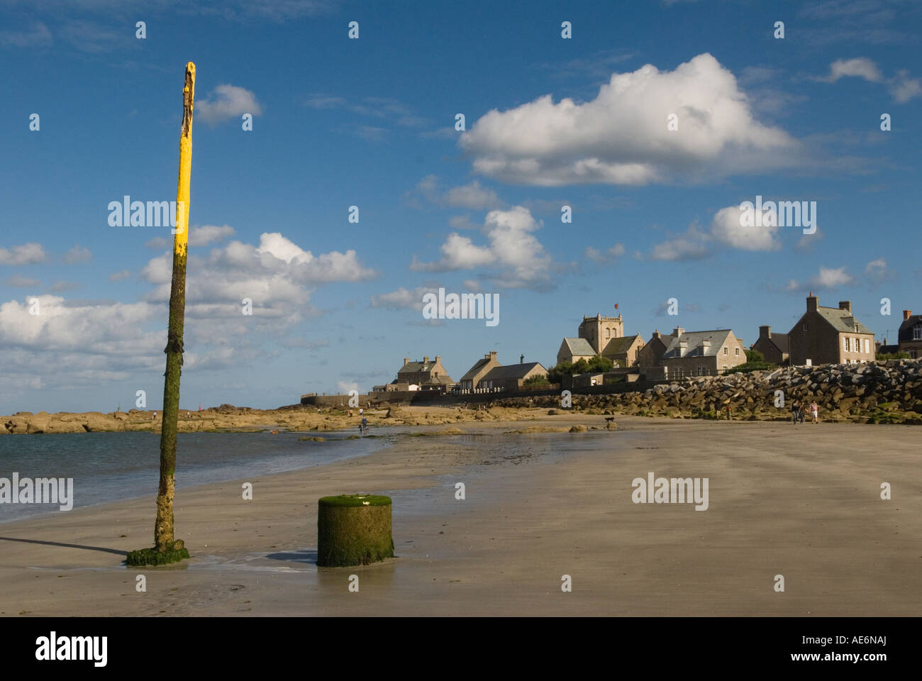 Barfleur Normandy France Low tide Stock Photo - Alamy