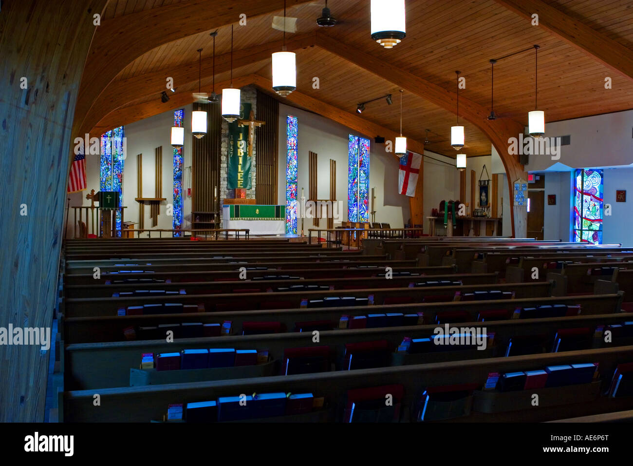 Interior of Anglican Church Stock Photo - Alamy