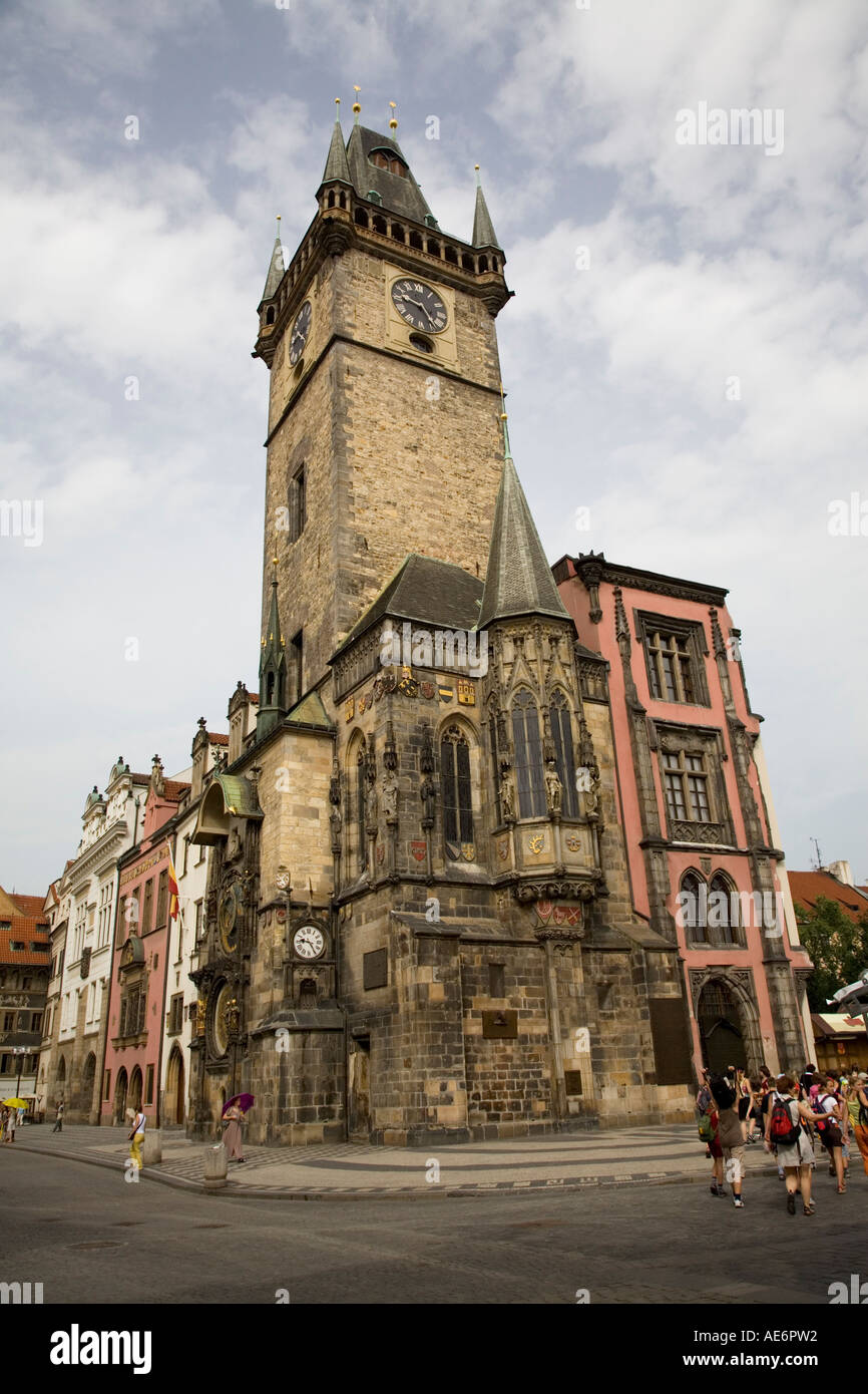 Old Town Hall Tower and Astronomical Clock, Prague Stock Photo - Alamy