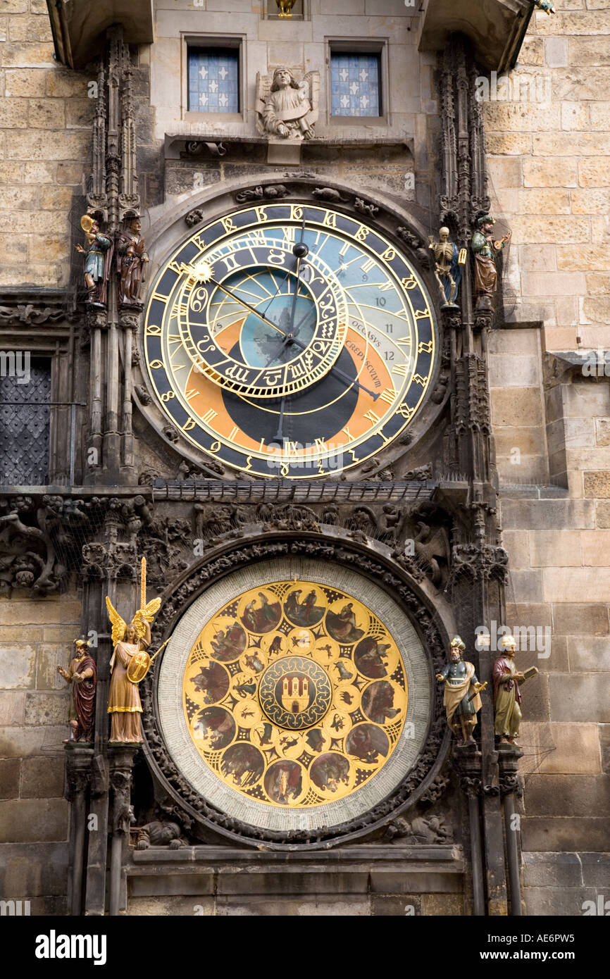 Old Town Hall Tower and Astronomical Clock, Prague Stock Photo - Alamy