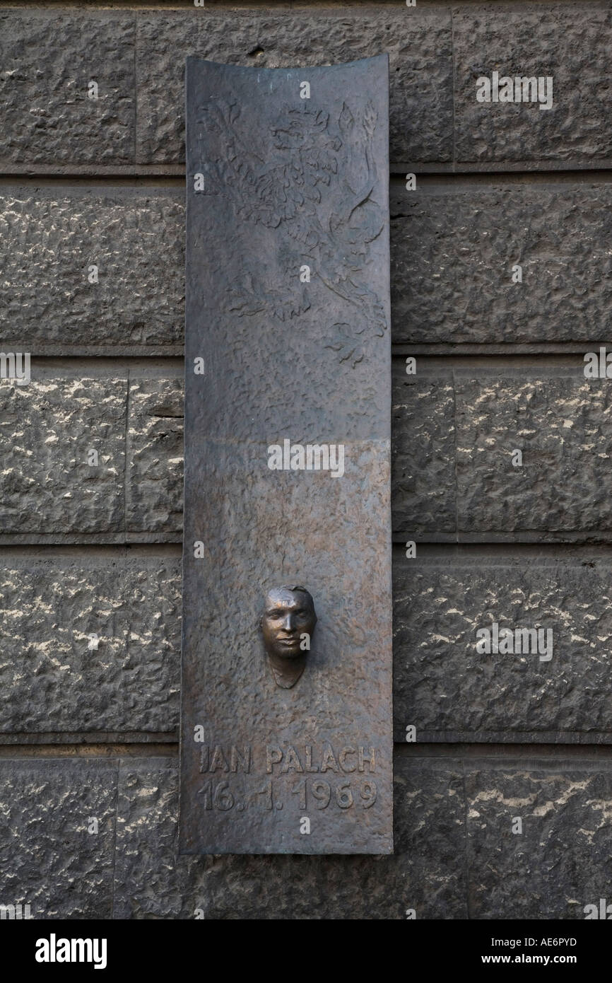 Jan Palach Memorial, Jan Palach Square, Prague Stock Photo - Alamy