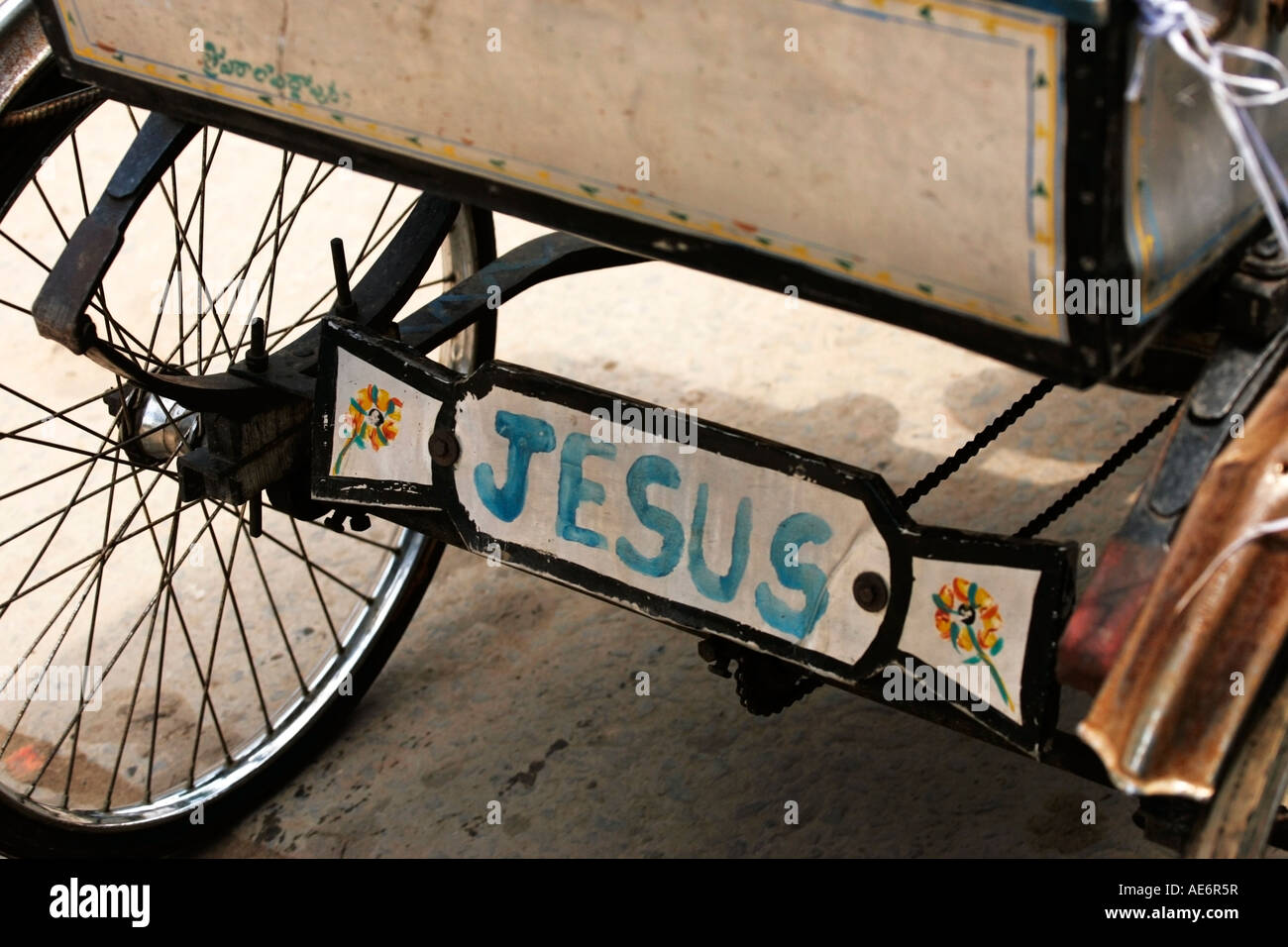 Indian rickshaw sign Stock Photo - Alamy