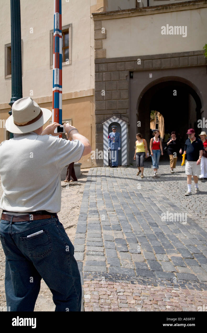 Prague castle gate guards hi-res stock photography and images - Alamy