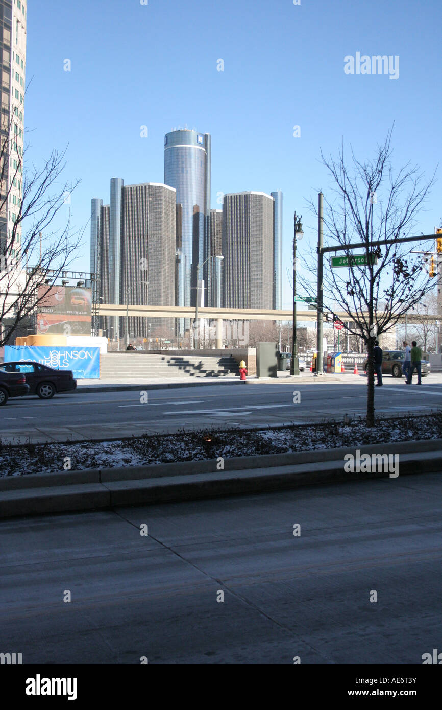 Renaissance Center in Downtown Detroit Stock Photo - Alamy