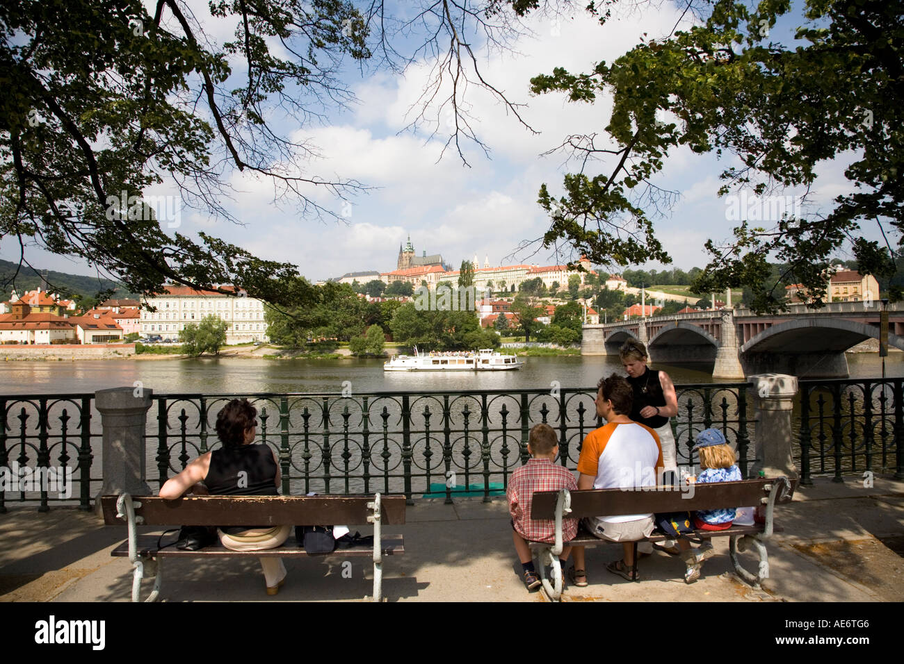 St Vitus Cathedral and Castle, View from Jan Palach Square, Prague ...