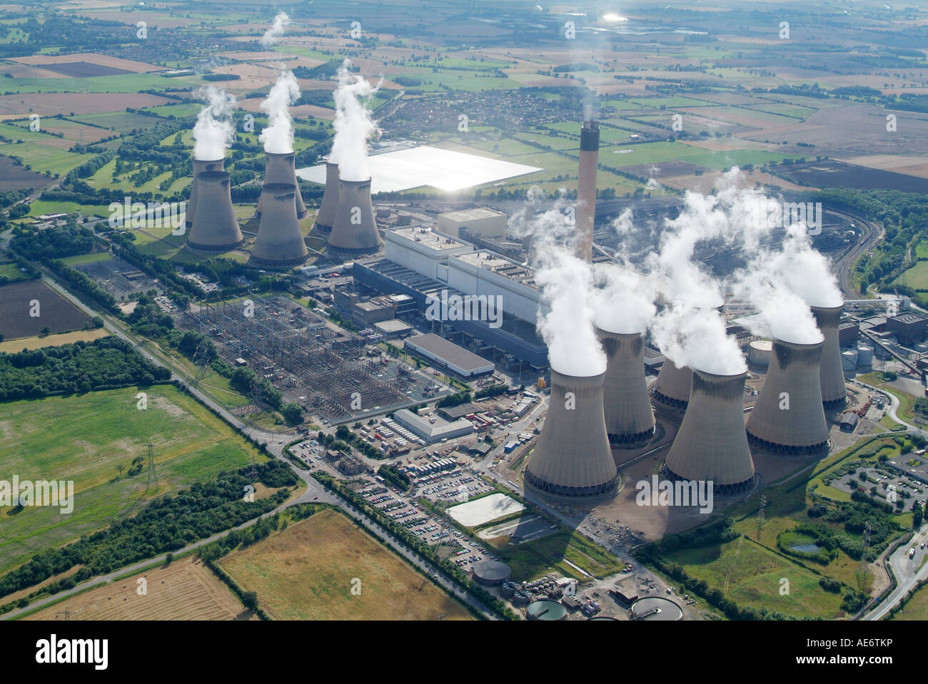 Aerial view of Drax Power Station, Yorkshire, England Stock Photo - Alamy