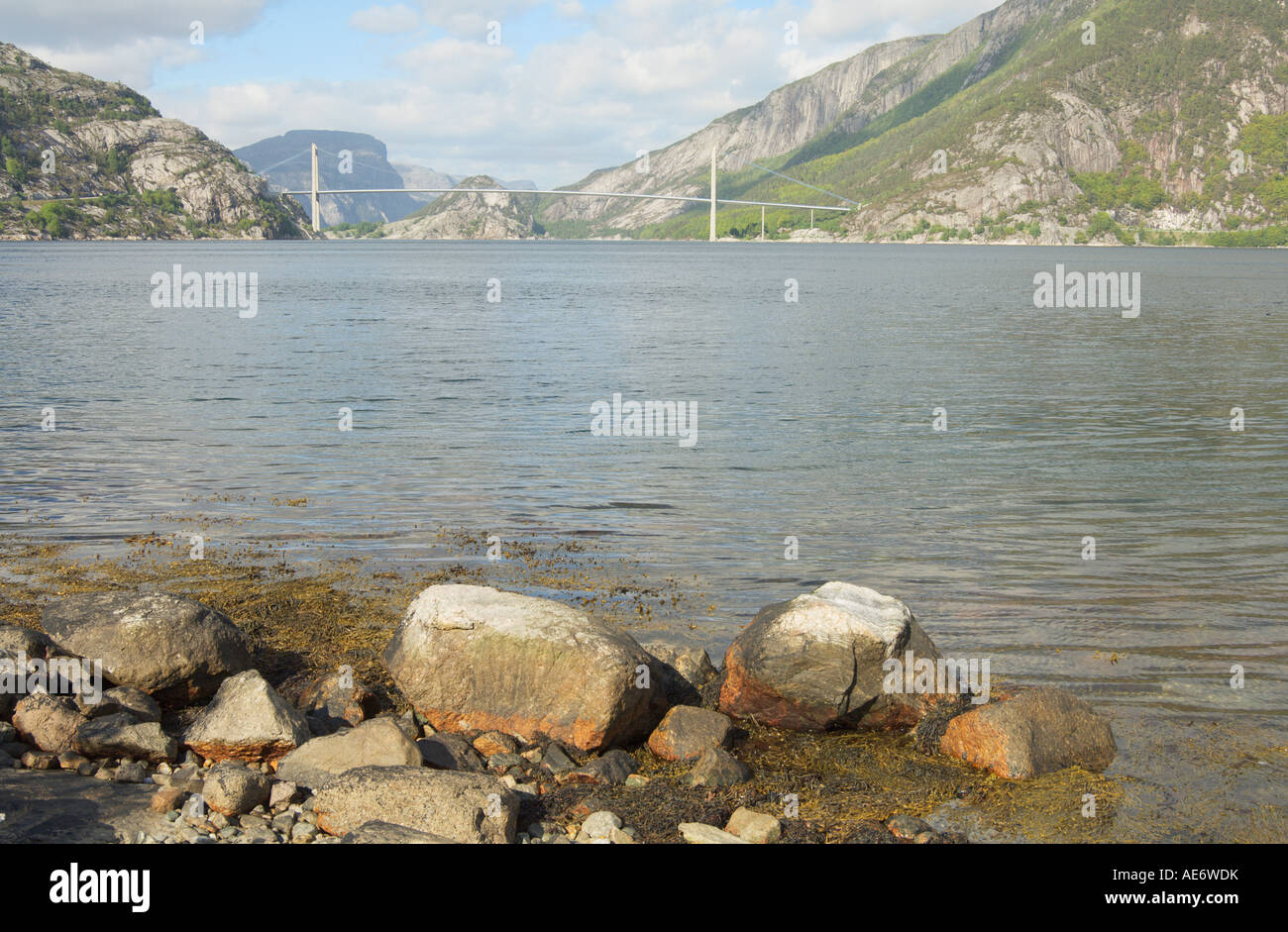 Lysefjord and the Forsand bridge Stavanger Norway Stock Photo - Alamy