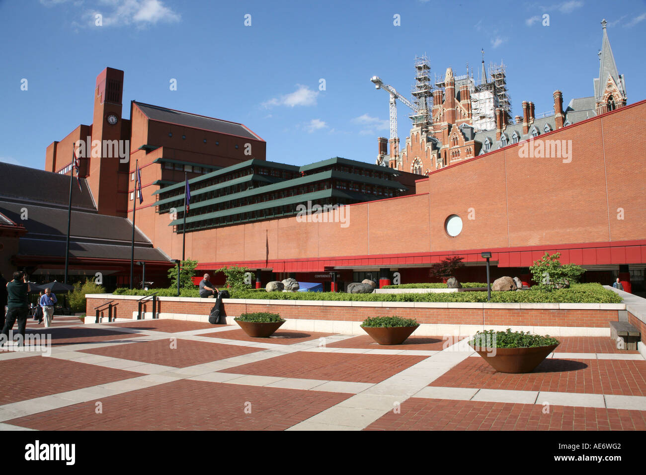 Courtyard of the British Library, London, England Stock Photo - Alamy