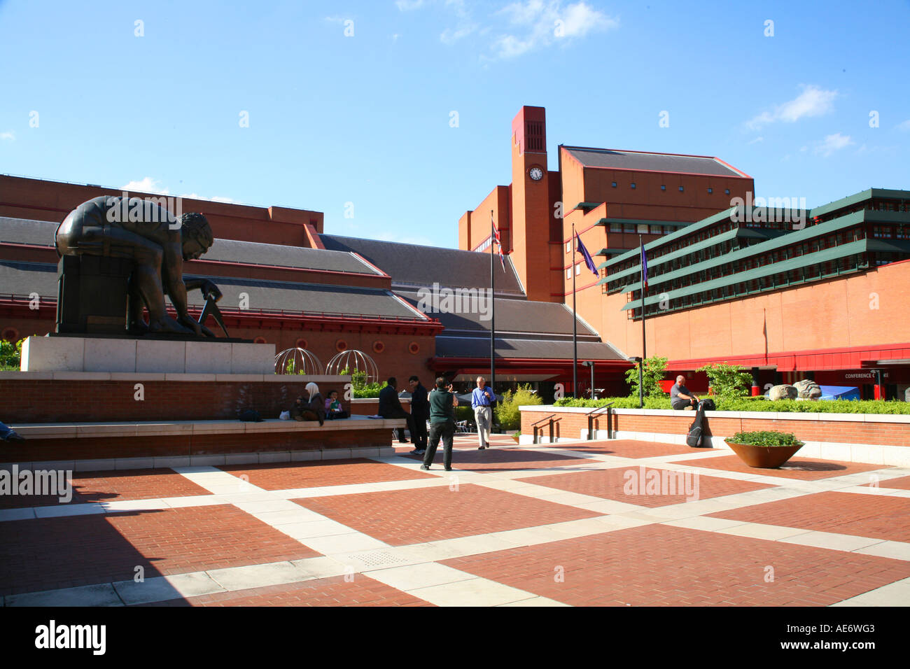Courtyard of the British Library, London, England Stock Photo - Alamy