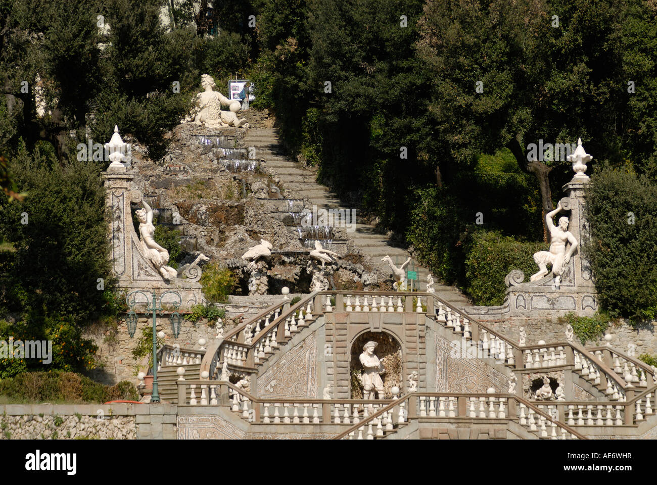 Italy, Tuscany, Collodi. The historic Gardens of villa Garzoni Stock ...