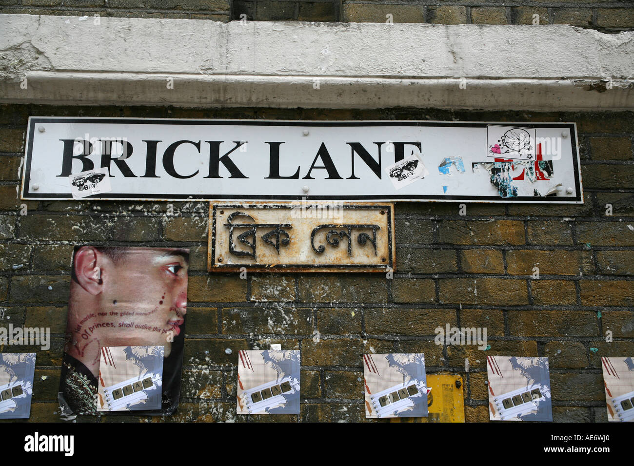 Sign in Brick Lane, London, England Stock Photo - Alamy