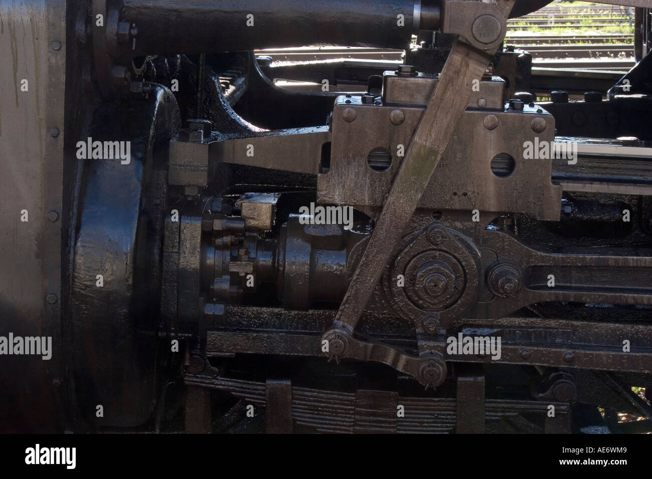 Details on steam engine Stock Photo - Alamy