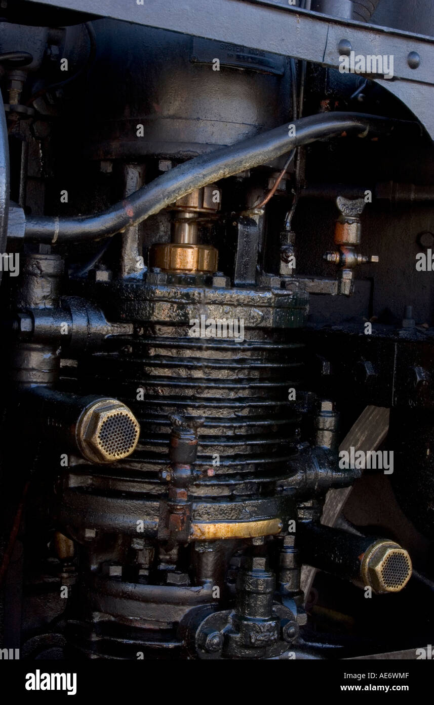 Details on steam engine Stock Photo - Alamy