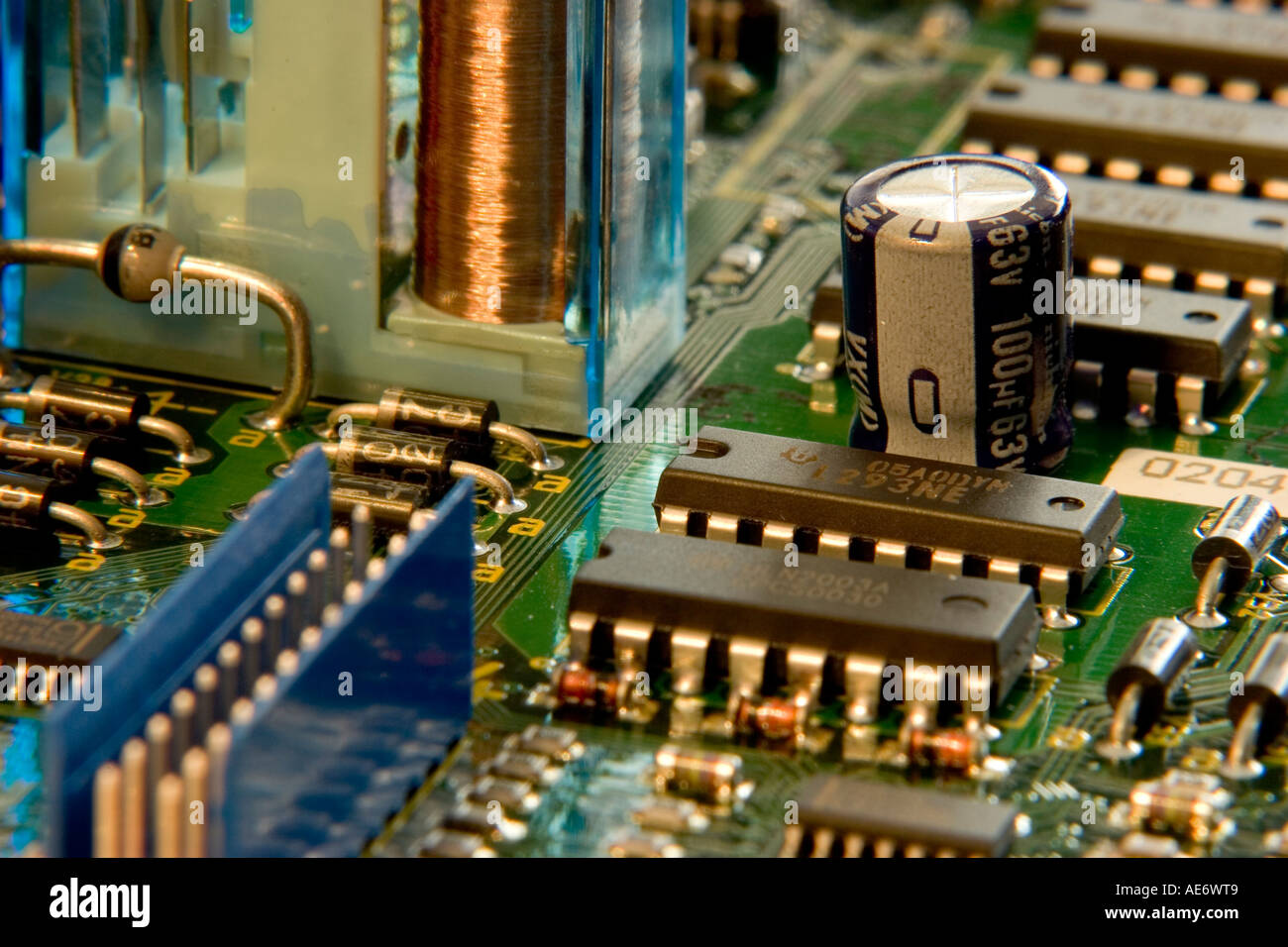 Printed circuit card Stock Photo - Alamy