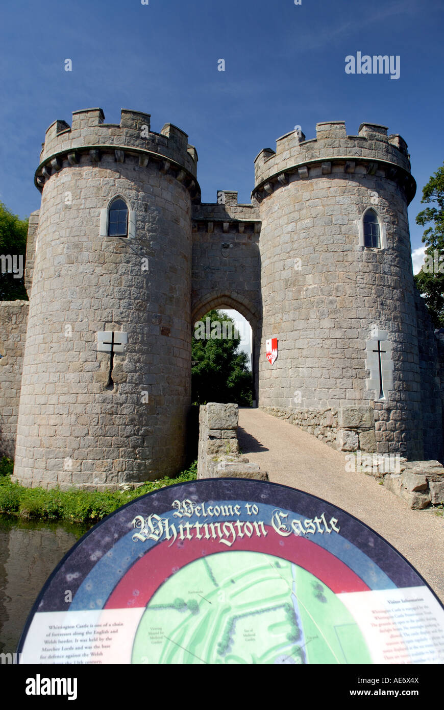 Whittington Castle, Shropshire, UK Stock Photo - Alamy