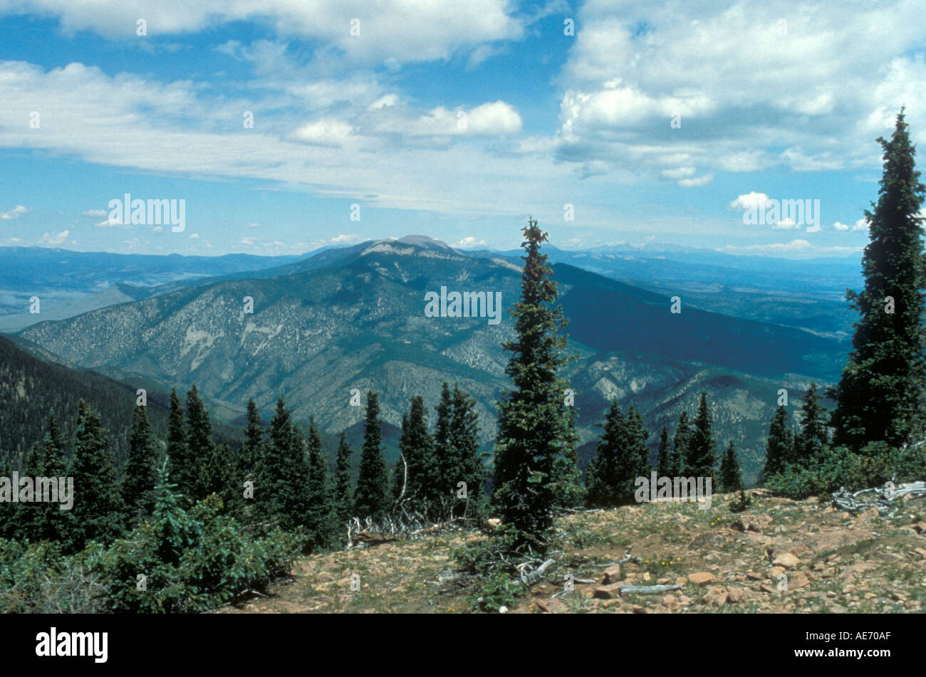 New Mexico mountains near Raton Sangre de Christo mtn range Stock Photo ...