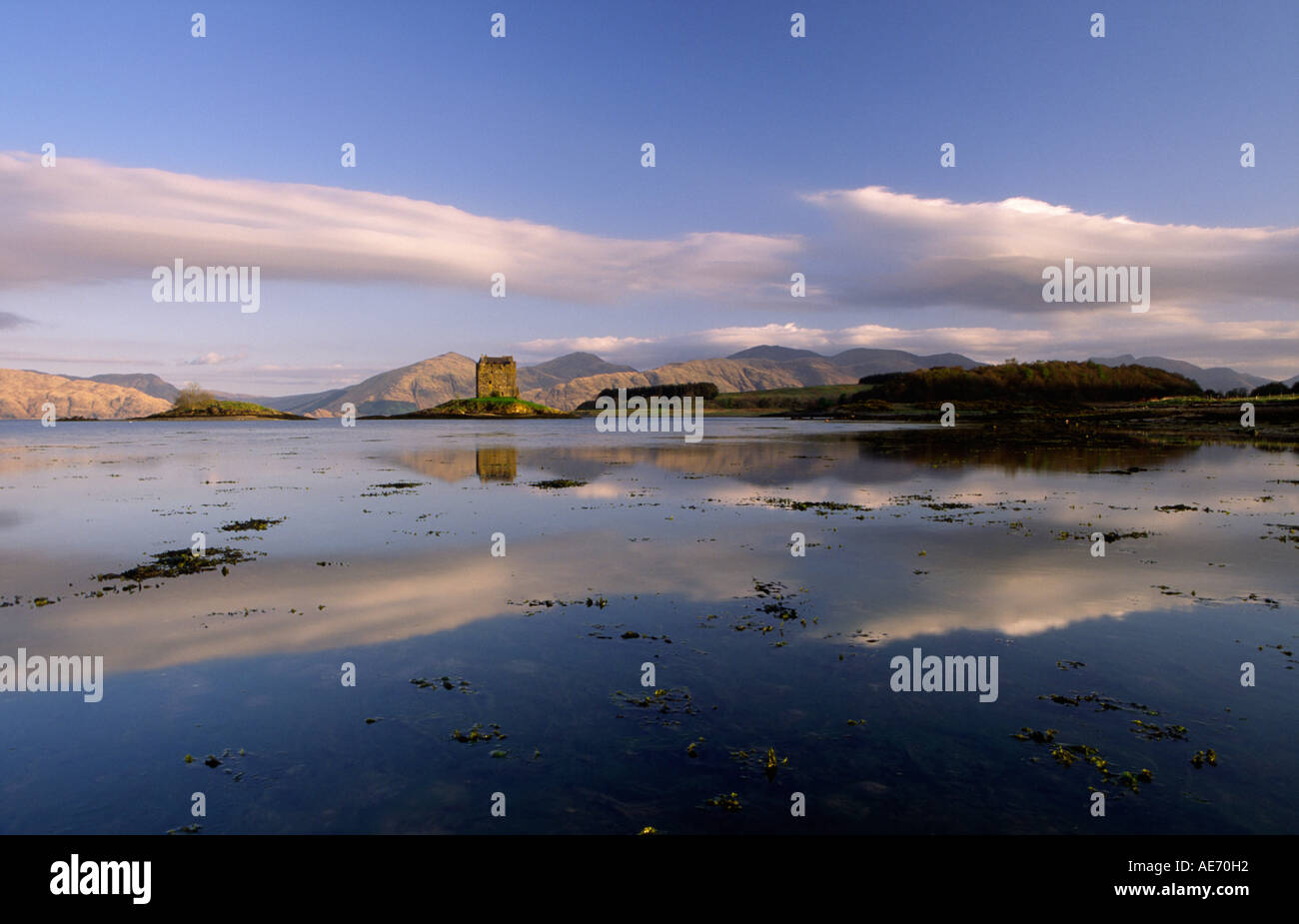 Scottish Castle Stalker Stock Photo - Alamy