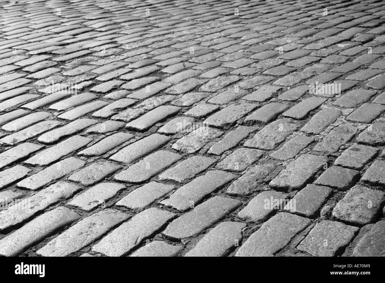 Cobbles cobble cobbled Black and White Stock Photos & Images - Alamy