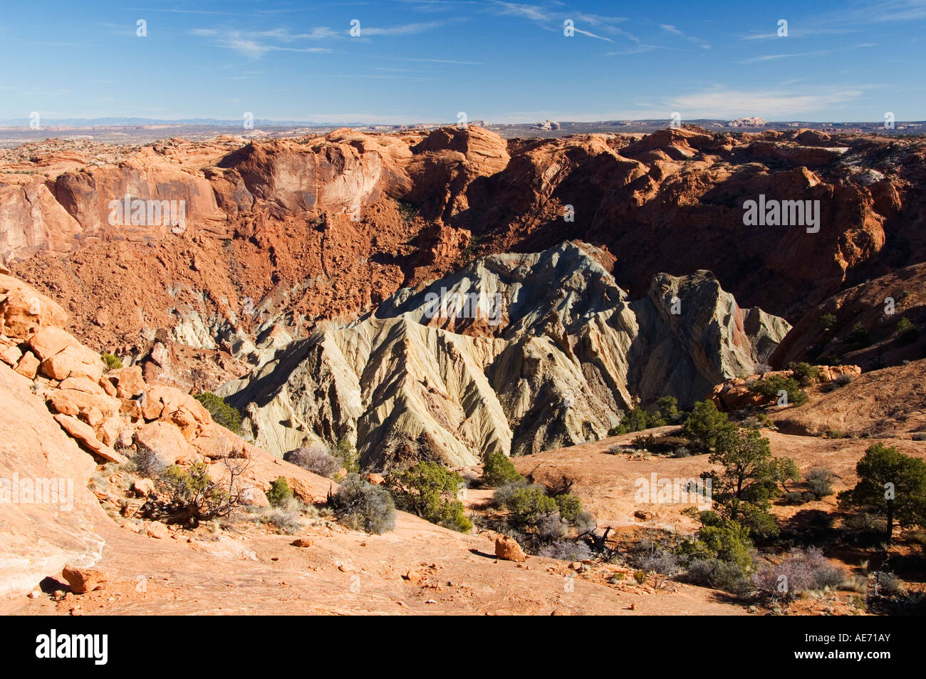 Meteor Crater at the Islands in the Sky area of the Canyonlands ...