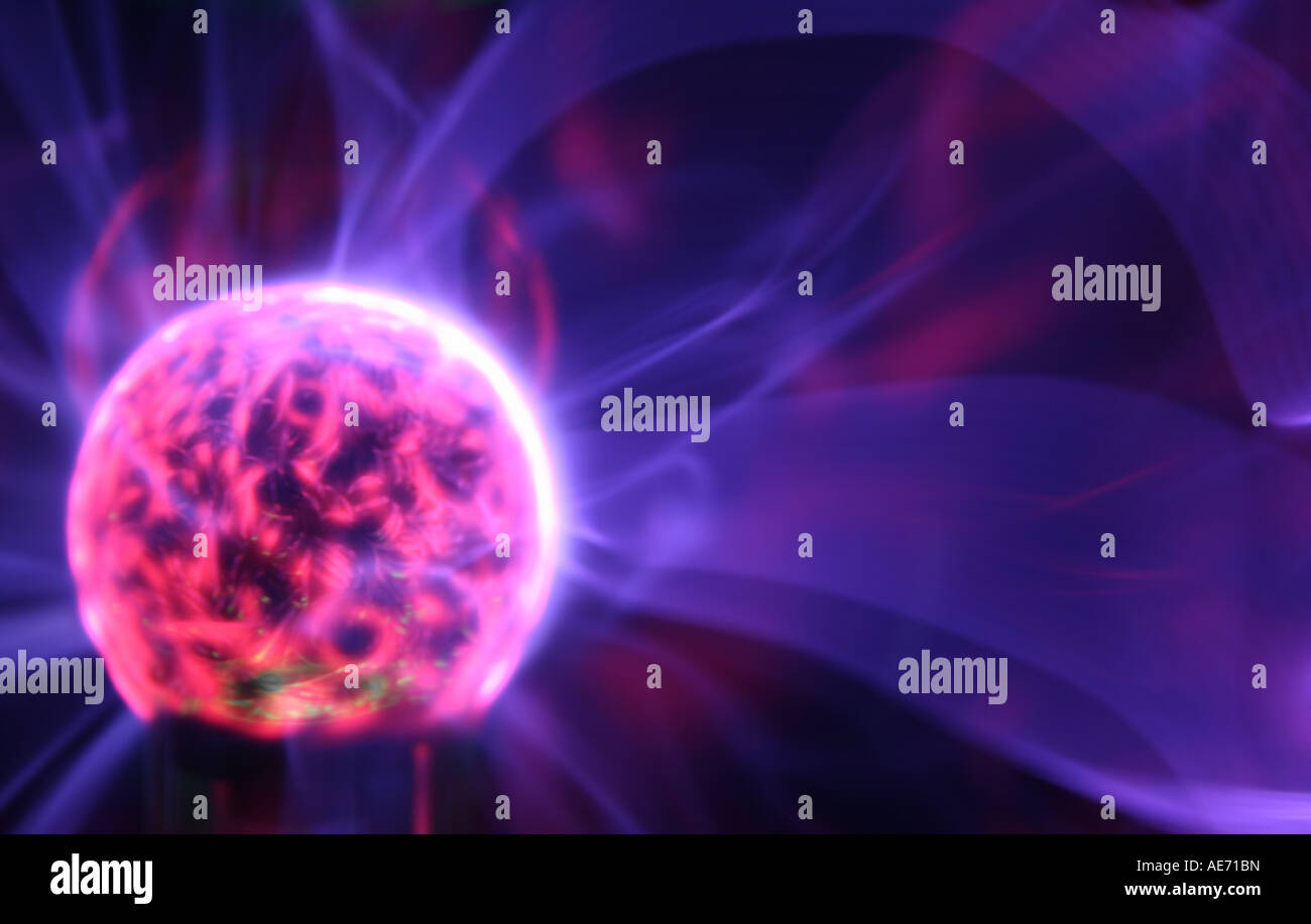 Electricity in a plasma ball hi-res stock photography and images - Alamy