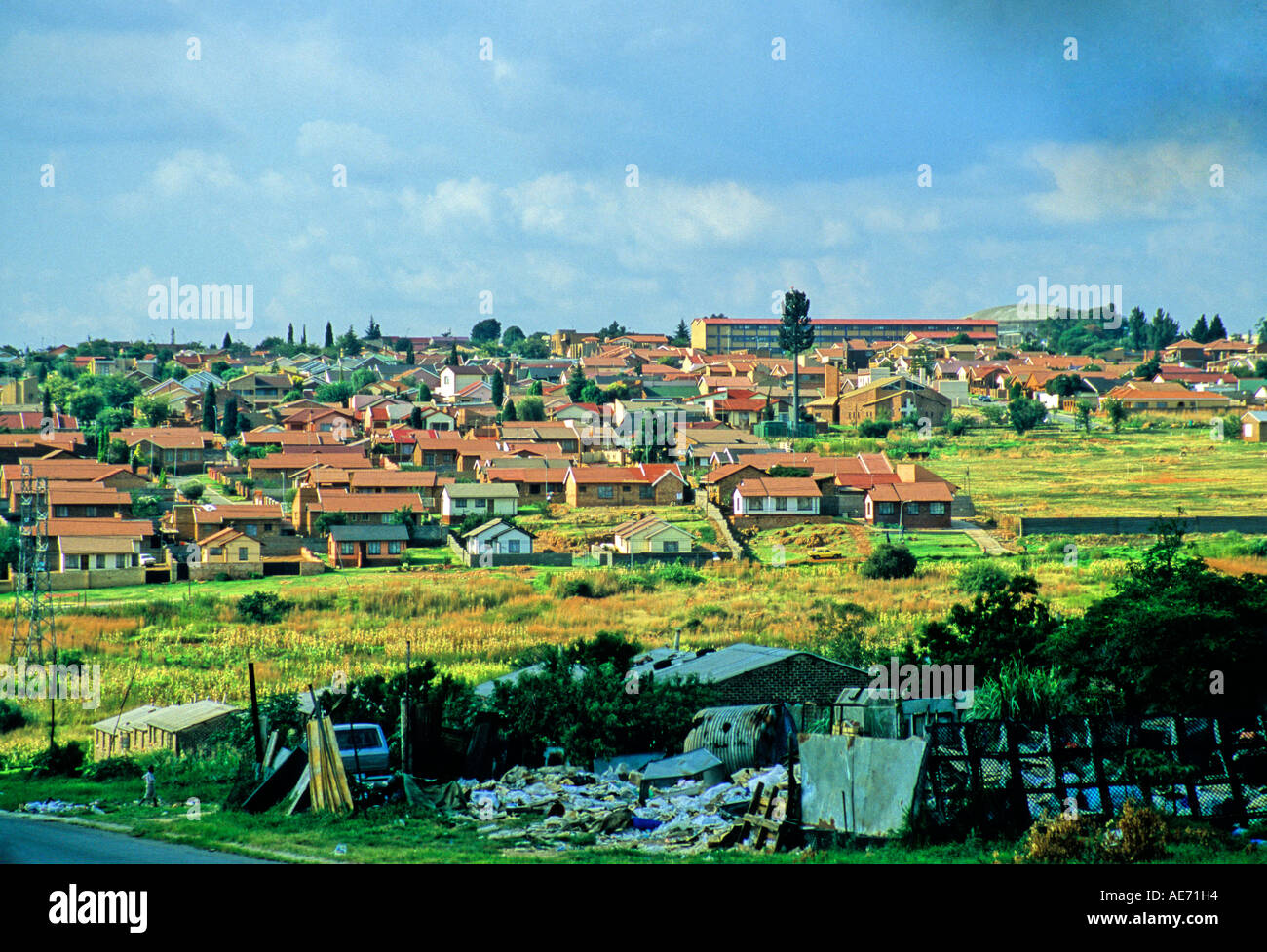 Middle class housing in Soweto (Southwest Township) near Johannesburg ...