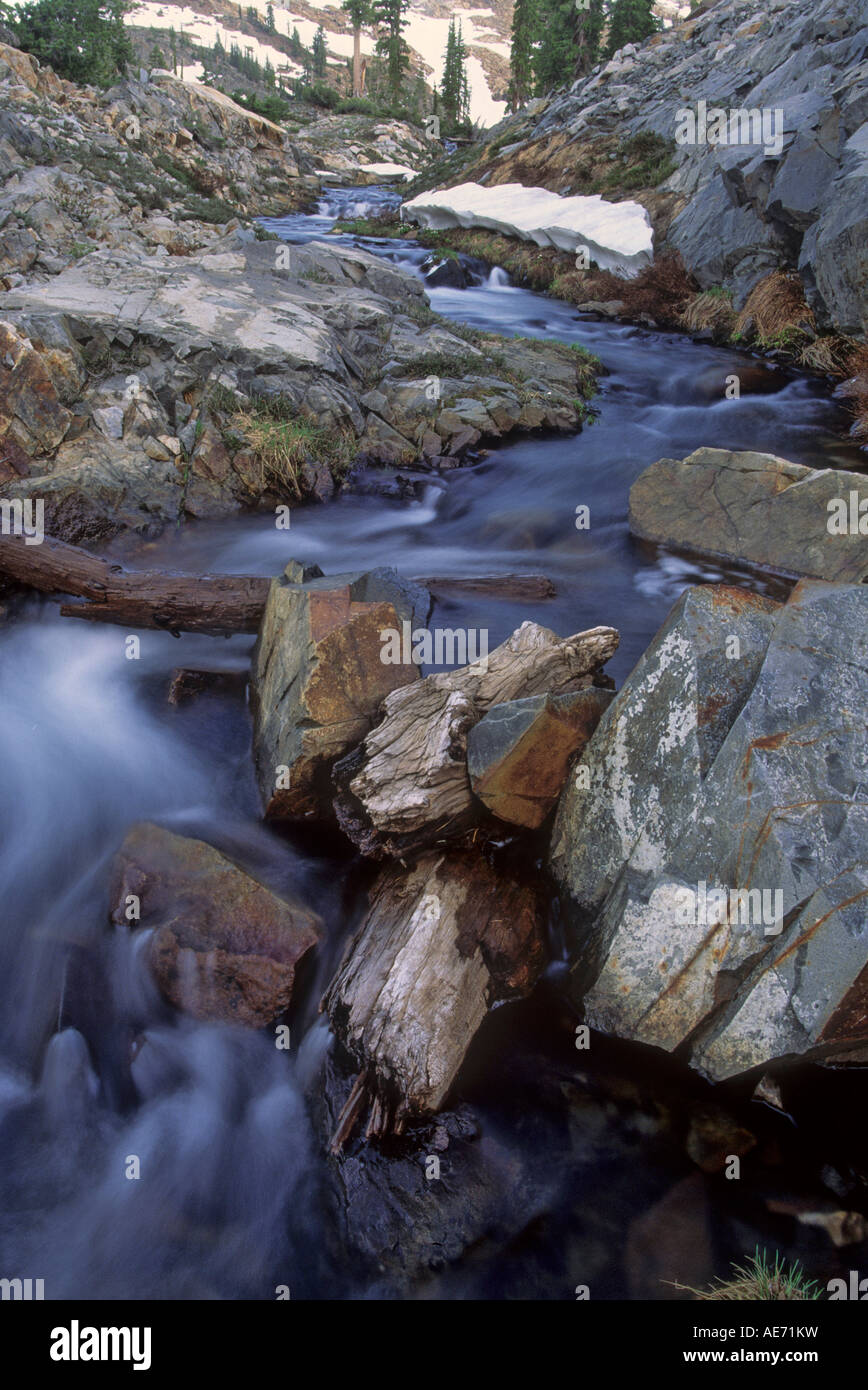 Stream near Lake Lois Desolation Wilderness, Eldorado National Forest ...
