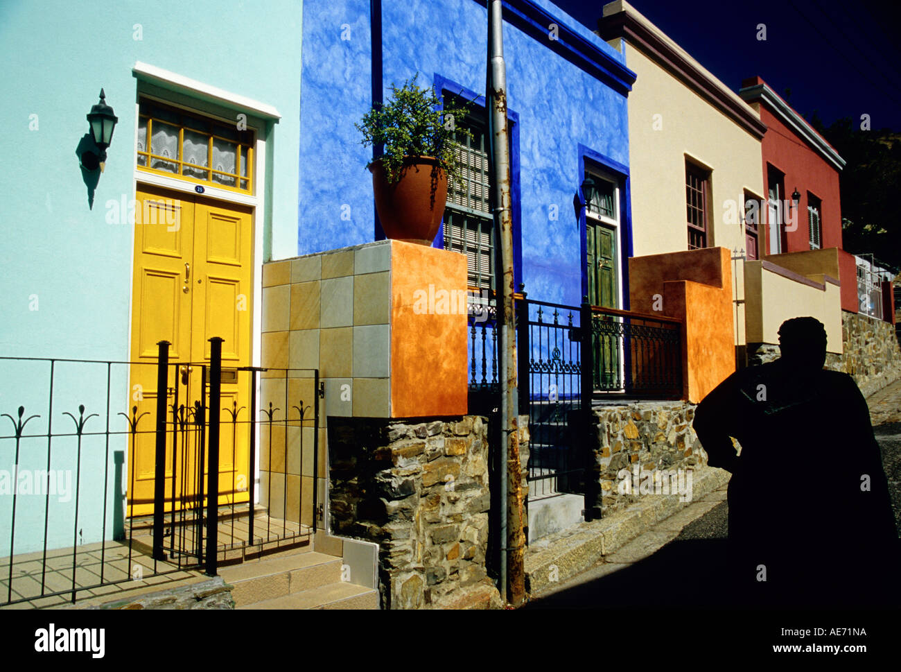 Bo Kaap, colourful Malay Quarter muslim neighborhood, Cape Town, South ...