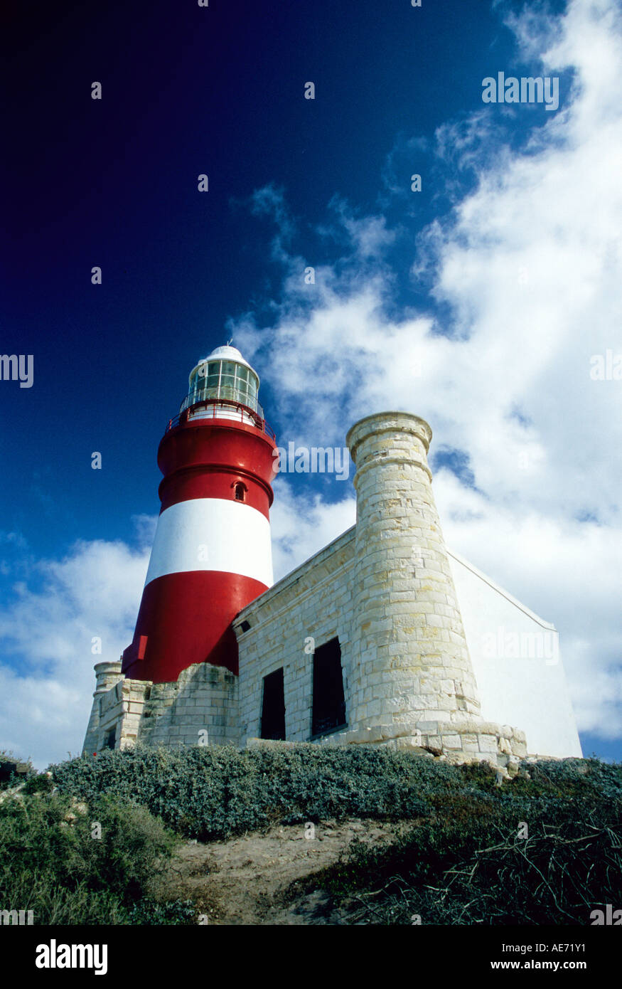Cape Agulhas Lighthouse at southern most point in Africa, Western Cape ...
