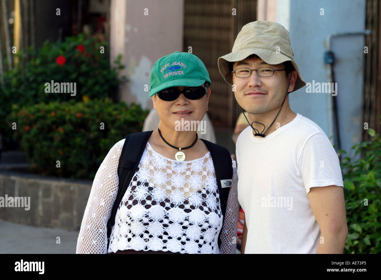 Korean American Mother and Son Stock Photo - Alamy