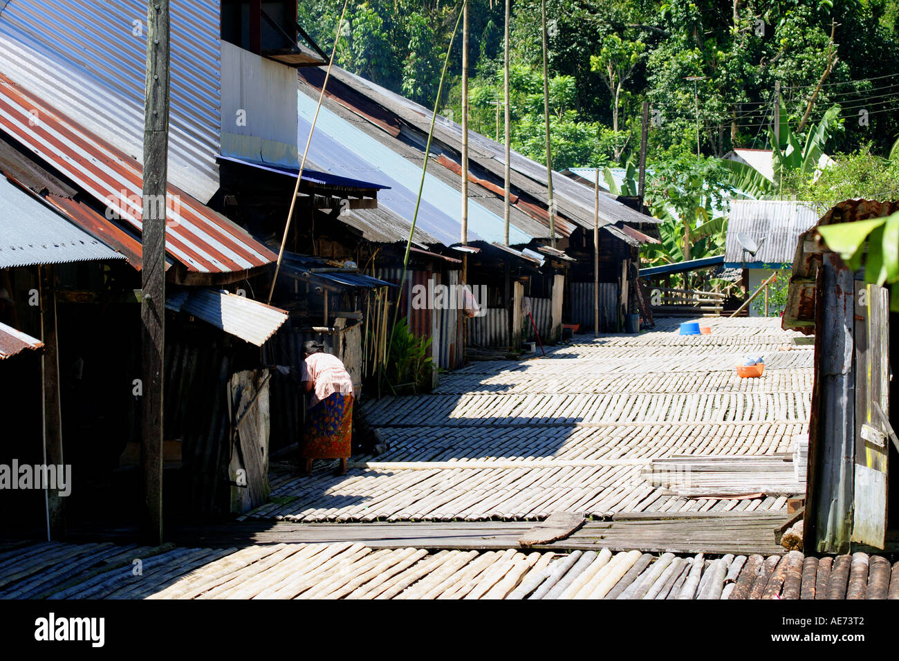 Kamung Annah Rais, a Bidayuh Longhouse, Kuching, Sarawak, Borneo ...