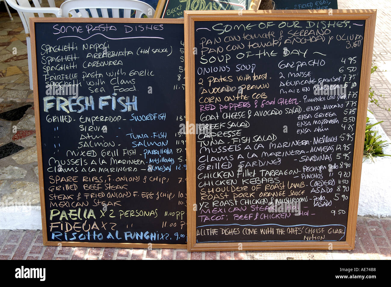 Handwritten Menus High Resolution Stock Photography and Images - Alamy