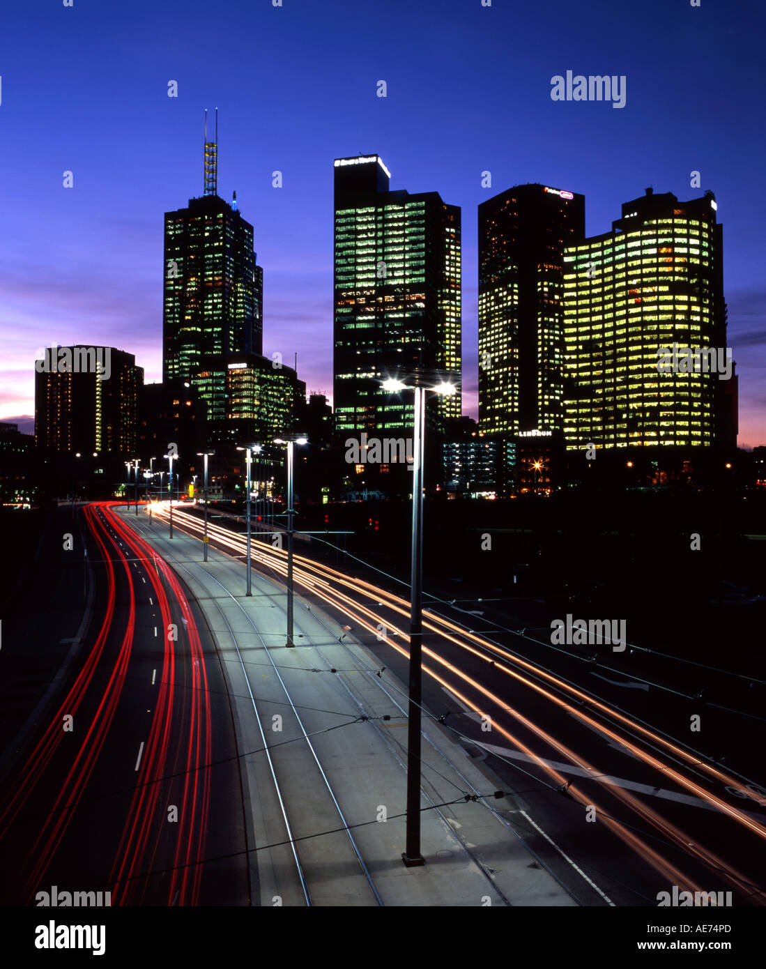 Melbourne city time lapse hi-res stock photography and images - Alamy