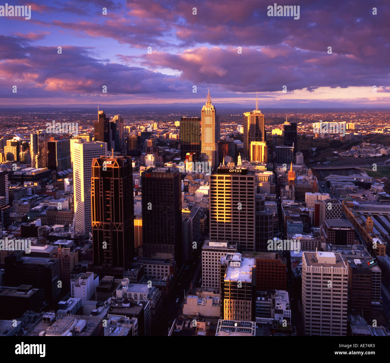 Aerial view melbourne australia hi-res stock photography and images - Alamy