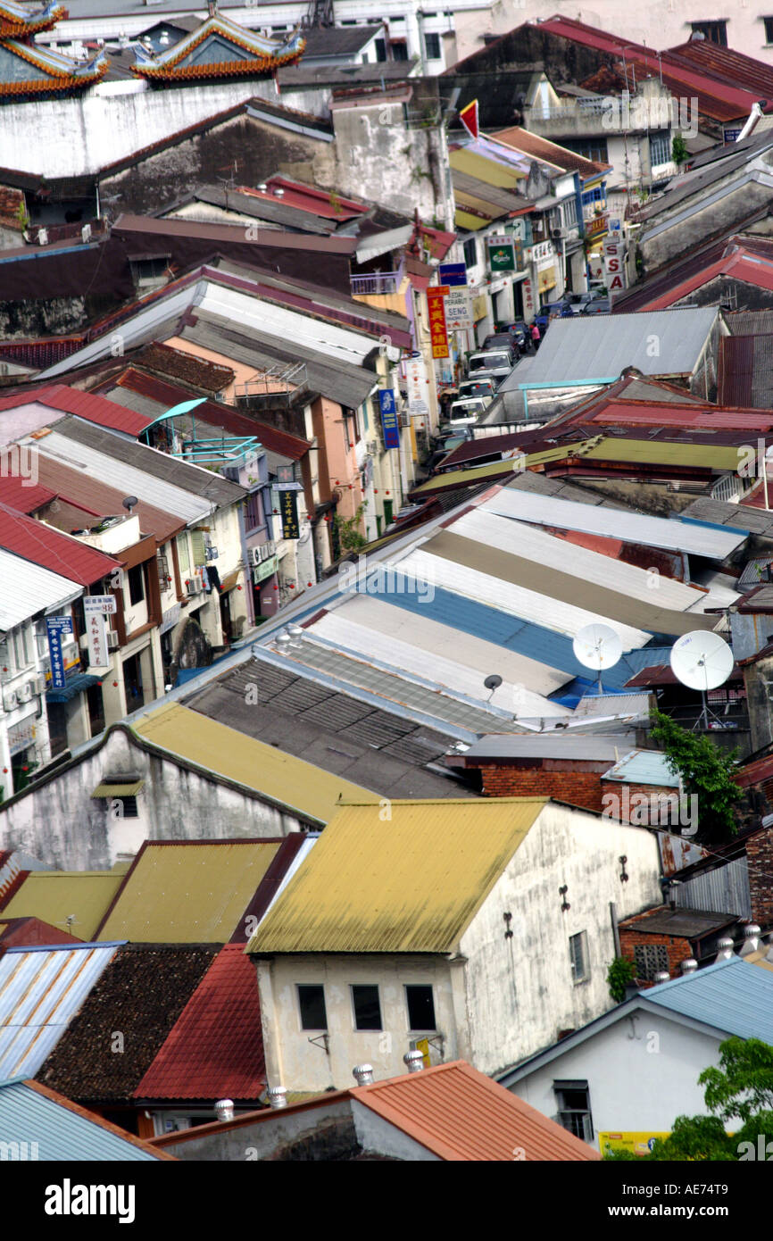 Sky Cityscape of Jalan Carpenter and Old Kuching Buildings, Sarawak ...