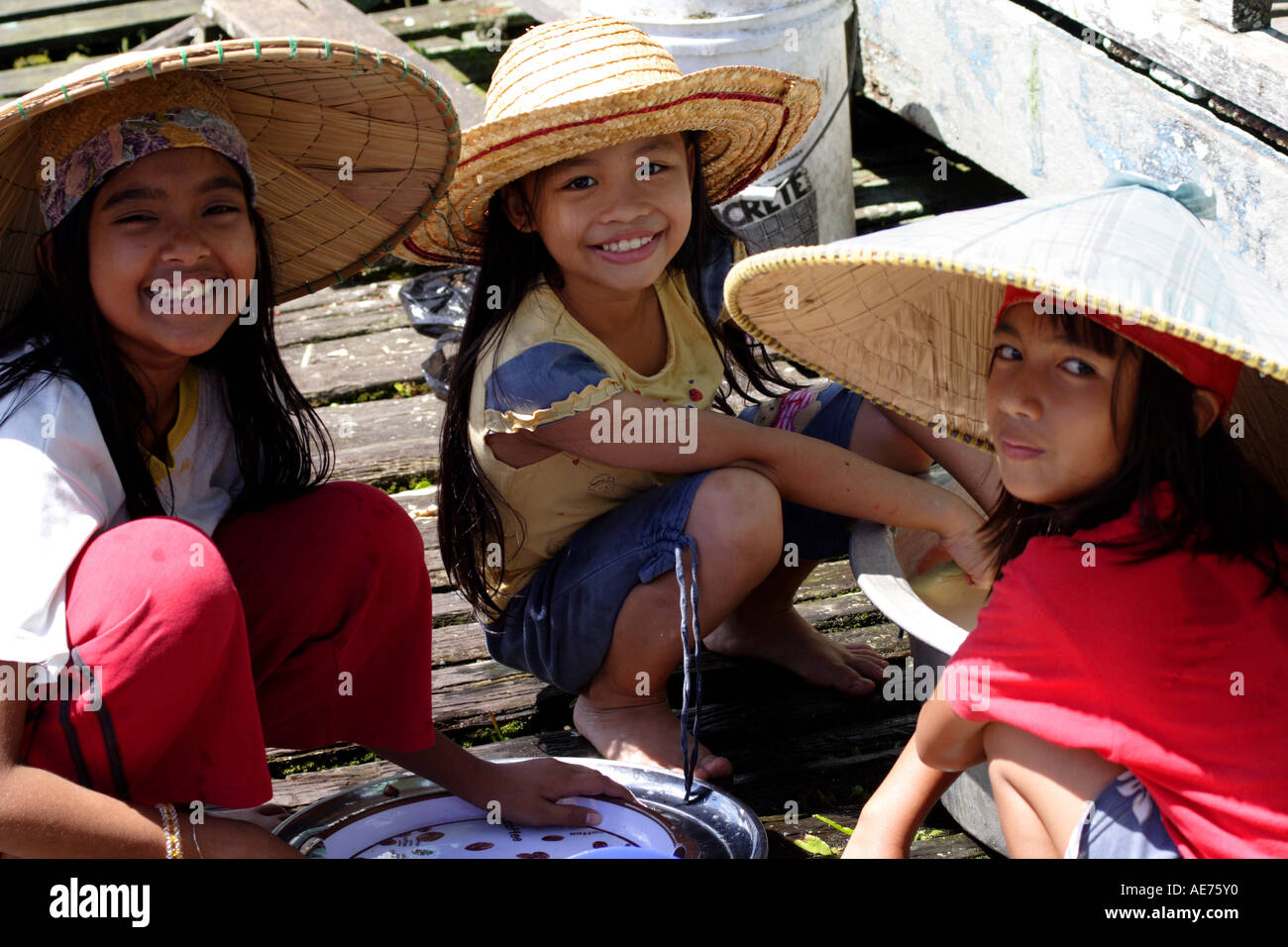Beautiful Young Malaysian Children at Rumah Engking, a Traditional ...