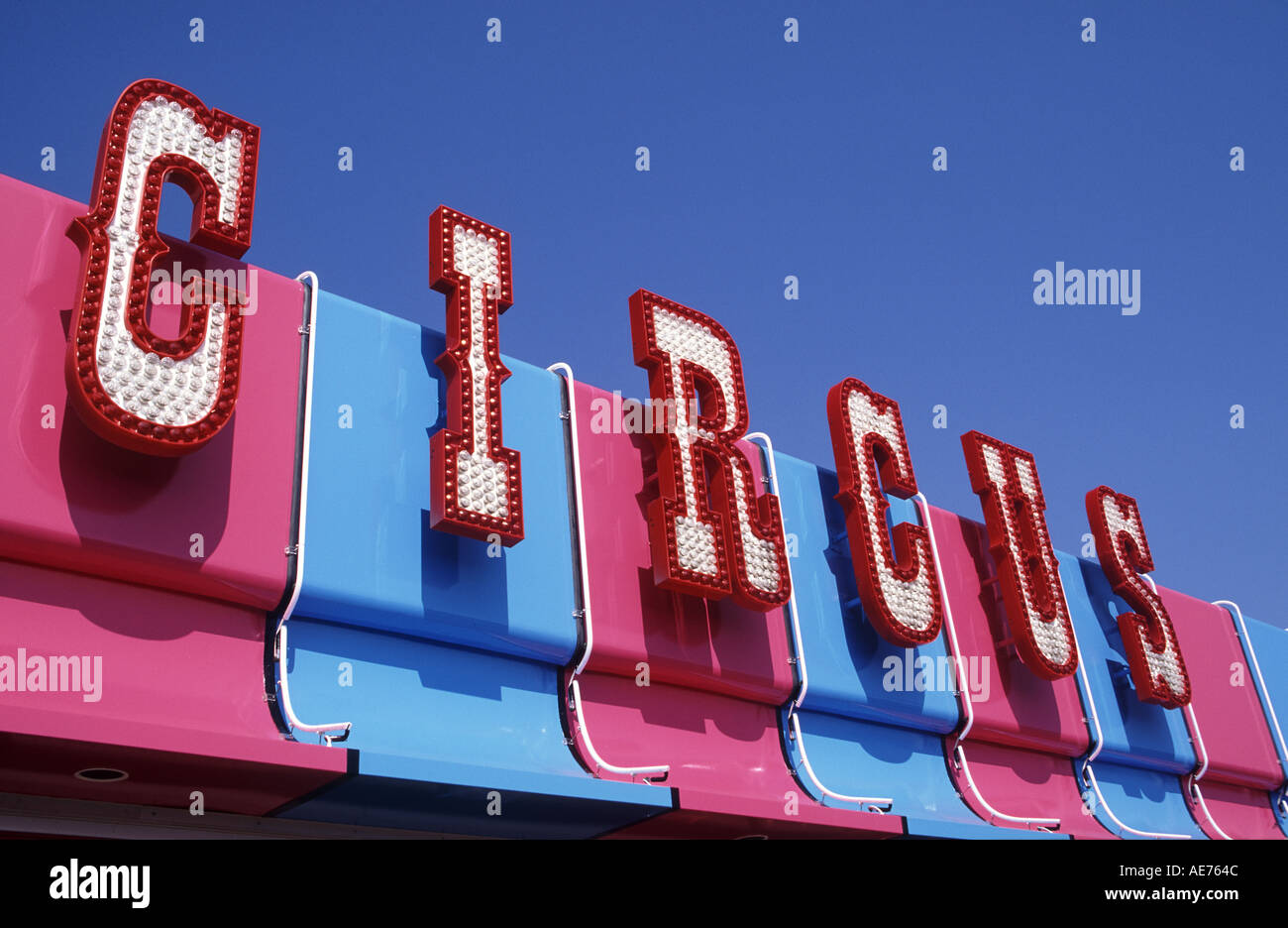 Amusement Arcade Sign CIRCUS Stock Photo - Alamy
