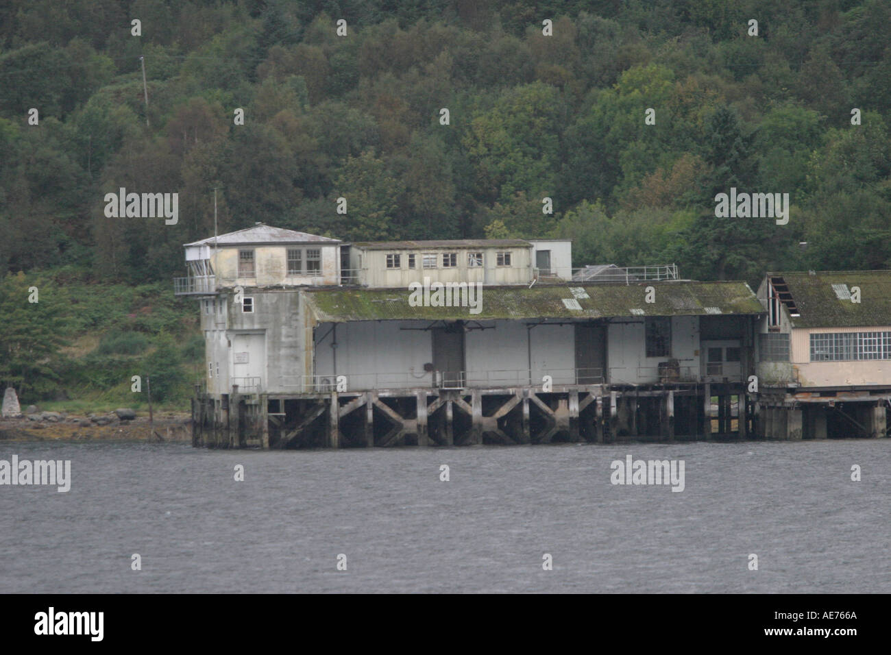 Former Torpedo testing establishment on Loch Long near Arrochar Stock ...