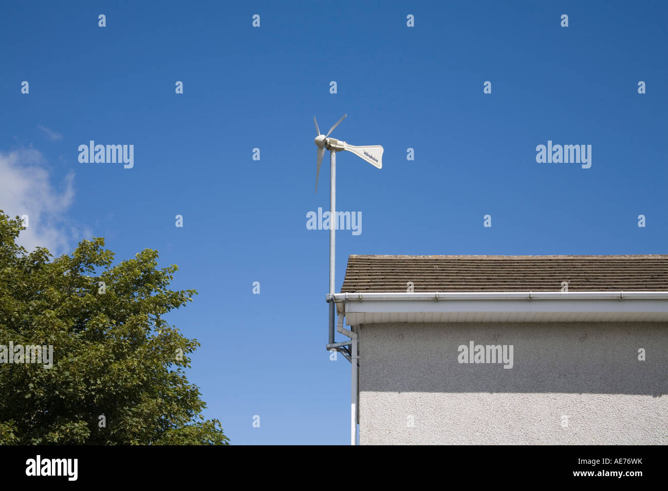 Small wind turbine on roof hi-res stock photography and images - Alamy