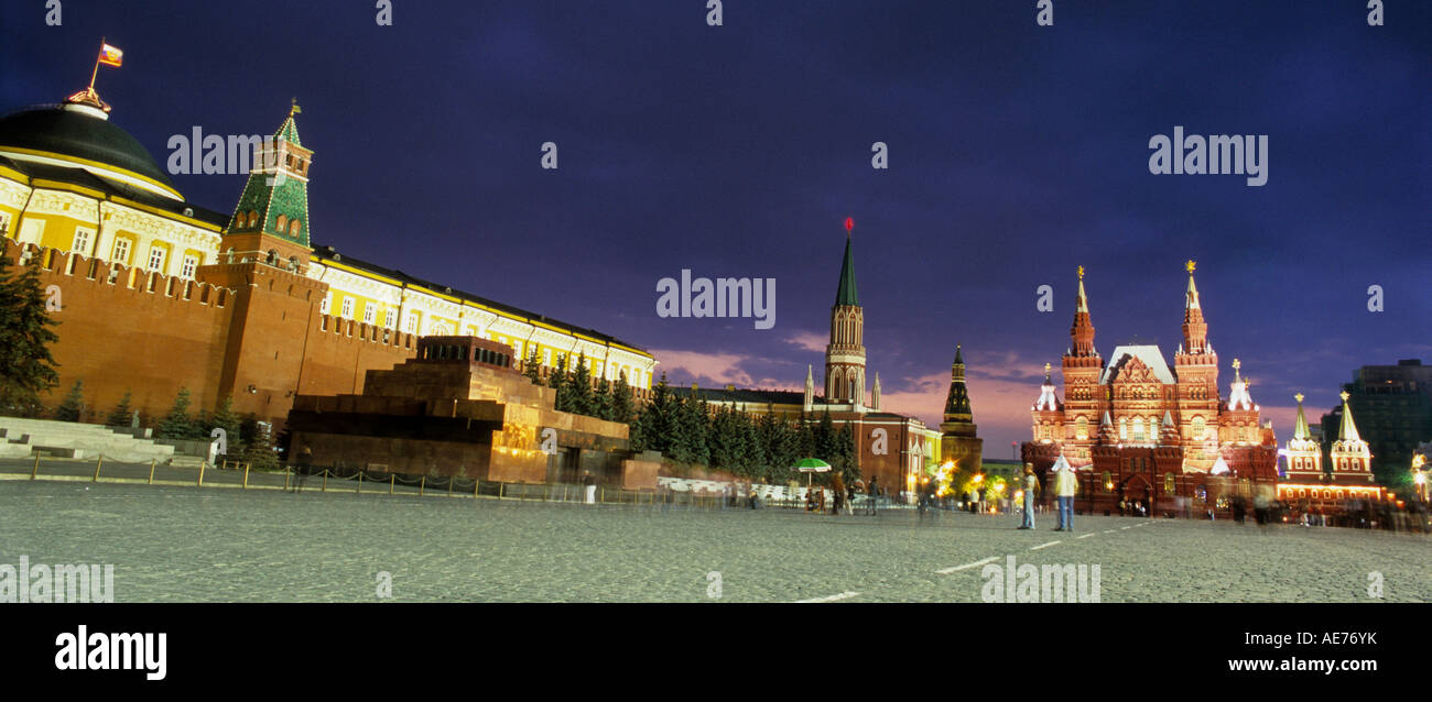 Kremlin, Lenin Mausoleum, Historical Museum, Red Square, Moscow, Russia ...