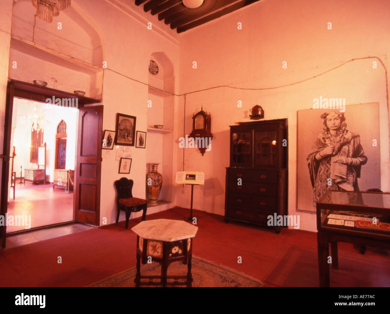 Zanzibar The Princess Salme room inside The Palace Museum in Stone Town ...