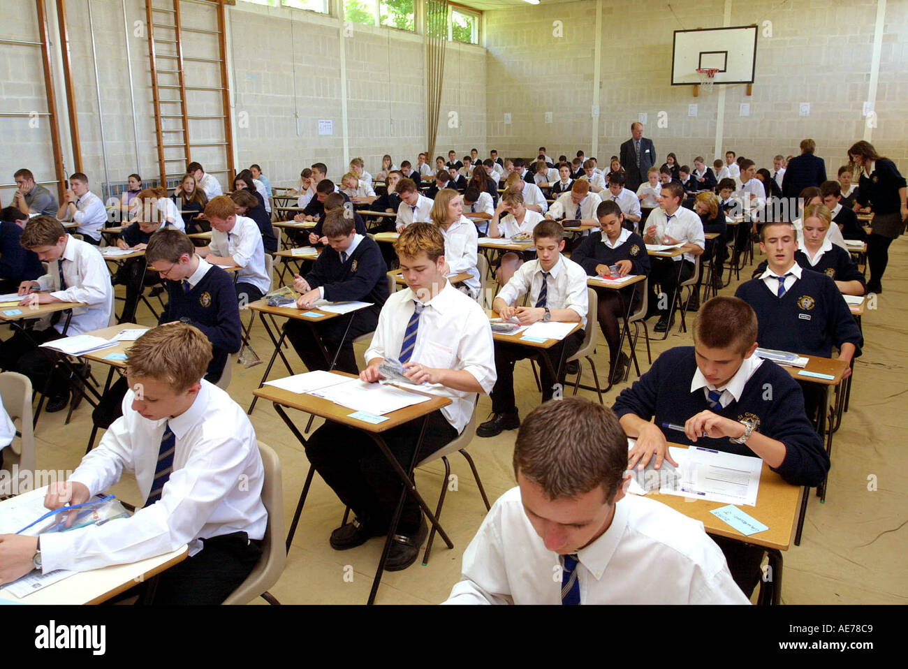 Children taking exams school hi-res stock photography and images - Alamy