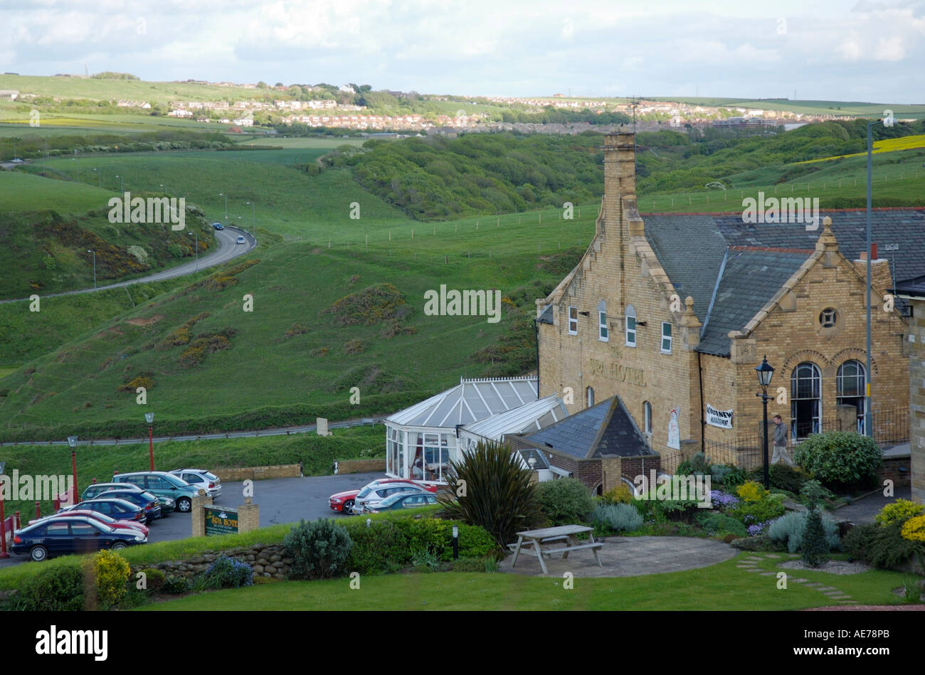 Spa Hotel in Saltburn Stock Photo - Alamy