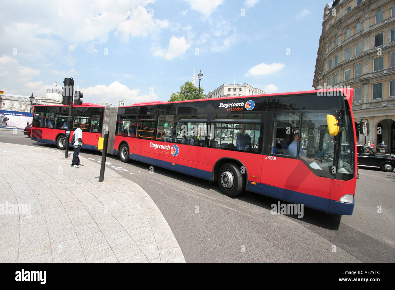 Bendy Bus in London UK Stock Photo - Alamy